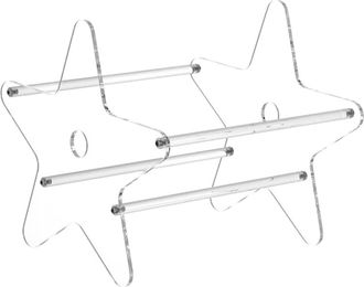 BESPORTBLE Transparenter Acryl Schallplattenst&auml;nder mit Gro&szlig;er Kapazit&auml;t Robuster Aufbewahrungsregal f&uuml;r B&uuml;cher Alben und Dokumente Vielseitiger Desktop Organize