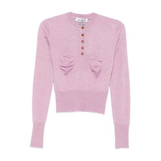 Vivienne Westwood Tit Jumper - - Knitwear - Damen - Rosa - L