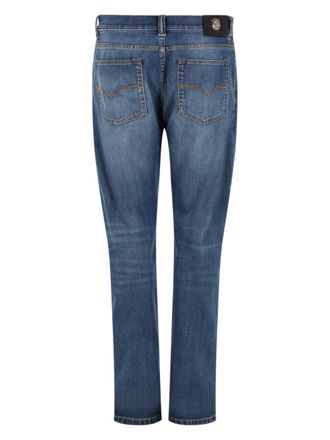 Versace Stretch Cotton Denim Jeans - Blue