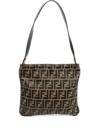 Fendi sac port&eacute; &eacute;paule &agrave; motif FF - Marron