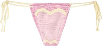 GCDS Gcds, Femme, Maillots de bain, Rose, Taille: 44 FR Bas du bikini en crochet