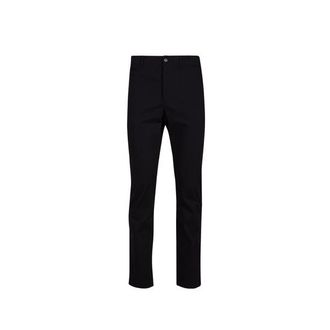 Au Printemps Paris Pantalon chino droit en coton m&eacute;lang&eacute;