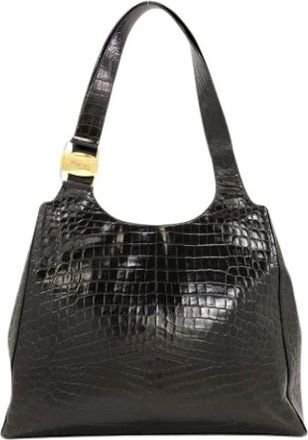 Ferragamo Sac cabas Pre-owned - Femme - Pre-owned - Noir - Taille: ONE Size