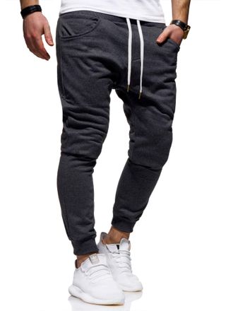 Behype. Herren Lange Trainingshose Jogging-Hose Sport-Hose Basic 60-0341 (3XL, Dunkelgrau)