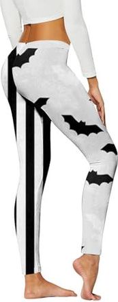 Generic Legging de sport 2026 pour femme - Mode A Halloween - Imprim&eacute; d&eacute;contract&eacute; et confortable - Pour le sport et le yoga, blanc, XXL