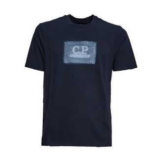 C.P. Company Cotton T-shirt - - Tops - Herren - Blau - 2XL