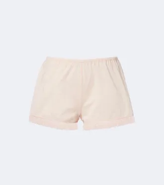 Eres Short Lightness en coton &agrave; dentelle