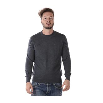 Emporio Armani Rundhals-Strickware - - Knitwear - Herren - Grau - 2XL