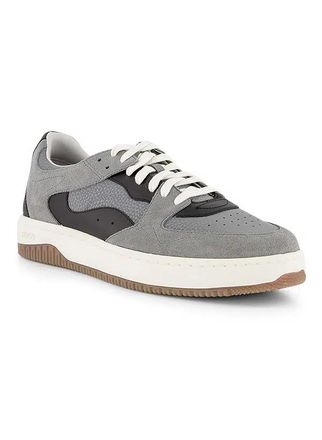 HUGO BOSS Herren Sneaker grau Glattleder