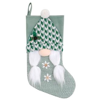 Generic Weihnachtsstr&uuml;mpfe, gr&uuml;n, gestrickt, Zwerg, Dekoration f&uuml;r Innen- und Au&szlig;enbereich, T&uuml;r, Fenster, Wand, Baum, Tisch, Garten, S&uuml;&szlig;igkeiten, Kamin
