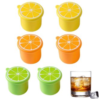 Generic Runde Eiskugelformen - Professionelle Zylinderform | Robuster Silikon-Eismaker für Gefrierschrank, langsam schmelzende Eiskugeln für Whisky und Cockta