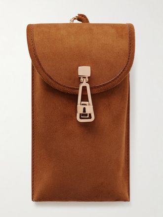 Gabriela Hearst &Eacute;tui &Agrave; Lunettes De Soleil En Daim - Marron