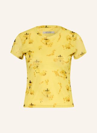 AllSaints Allsaints T-Shirt Ellie Aus Mesh gelb
