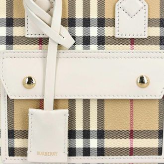 Burberry Womens Tote Bag Freya Multicolour Polyurethane Handbags Hand