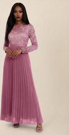 Apart Abendkleid Spitzenkleid mit Plissee-Rock