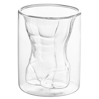 Generic Schießbrille - Schießbrille in Körperform | Glas mit transparentem Körper | Getränkebecher in Neuheitsform | Glass Drinkware Workplace Evening Travel 