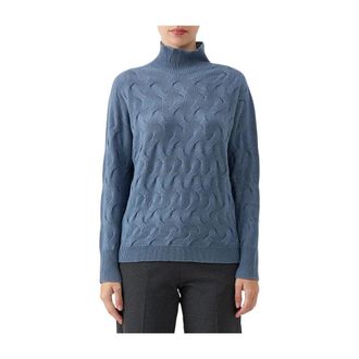 Le Tricot Perugia Dolcevita Trecce - - Knitwear - Damen - Blau - S