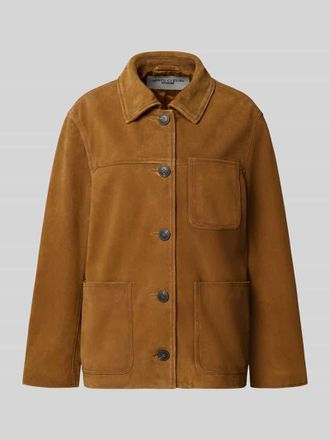 Marc O'Polo Denim Regular Fit Lederjacke aus echtem Rindsleder