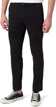 Scotch & Soda Mott Chino tricot&eacute; - Coupe ajust&eacute;e, Noir 001, 34W / 30L