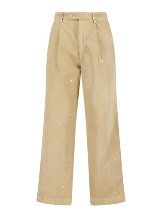 Auralee Pantalons D&eacute;contract&eacute;s - Beige