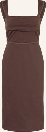 HUGO BOSS Jerseykleid Drapera braun