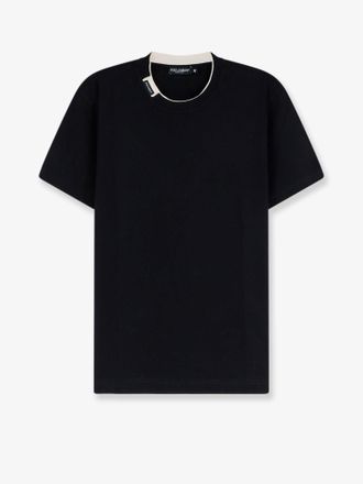 Dolce & Gabbana Cotton t-shirt with contrasting profile - DOLCE & GABBANA - gender_Man