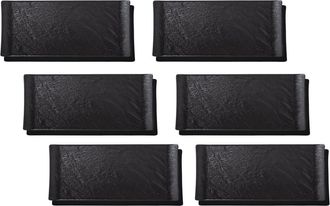 Wilmax England Wilmax | Servierplatte aus Porzellan | Satz mit 6 Stück | Natursteinimitat | Für Sushi, Aufschnitt, Käse | Handglasiert | Sicher | Robust | Kratzfest 