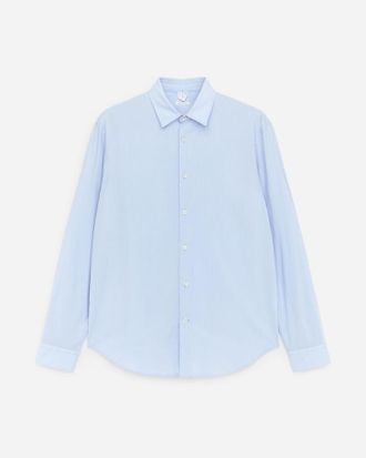 Arket Hemd Aus Baumwolle Und Lyocell -Blau