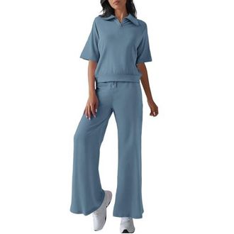 Generic Ensemble de surv&ecirc;tement d&eacute;contract&eacute; et tendance avec pantalon long, tenue deux pi&egrave;ces pour femme, surv&ecirc;tement dhiver pour femme, jogging pour femme, G