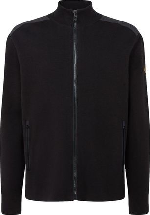 Belstaff Heavy-Strickjacke mit Taschen und Logo-Aufnäher in