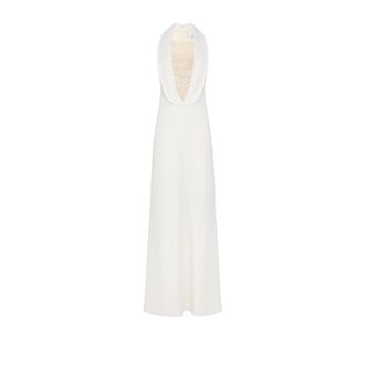 Elisabetta Franchi Red Carpet Kleid - - Dresses - Damen - Wei&szlig; - M