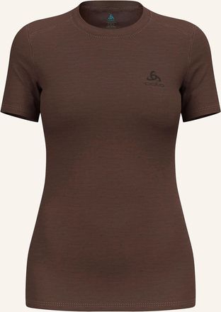 Odlo Funktionsw&auml;sche-Shirt Natural Merino 160 Aus Merinowolle braun