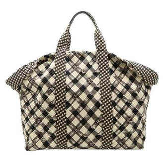 Chanel Pre-owned Gingham Check Canvas Tote Bag - - Pre-owned - Damen - Mehrfarbig - ONE SIZE