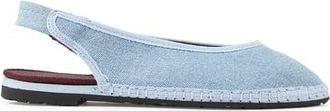 Flabelus Slingbacks en coton effet denim