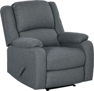 HOMCOM Relaxsessel Fernsehsessel mit Liegefunktion Liegesessel Sessel mit Verstellbarer Rückenlehne, Fußstütze TV-Sessel mit Leinenoptik für Wohnzimmer Schla