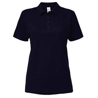 Gildan Softstyle - Polo uni - Femme (S) (Bleu Marine)
