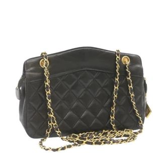 Chanel Pre-owned Vintage Leder Umh&auml;ngetasche - - Pre-owned - Damen - Schwarzk - ONE SIZE