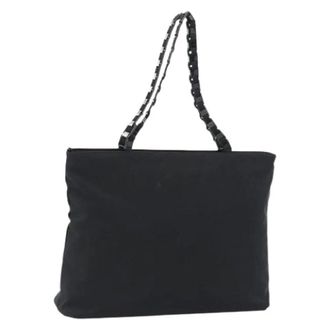 Ferragamo Pre-owned Canvas Shoulder Bag - - Pre-owned - Damen - Schwarzk - ONE SIZE