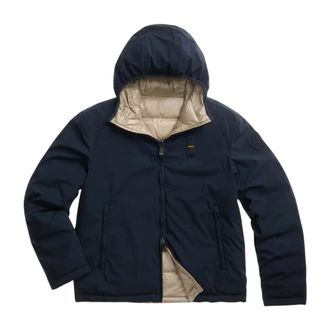 Blauer Ballard Wendbare Daunenjacke - - Jackets - Herren - Blau - XL
