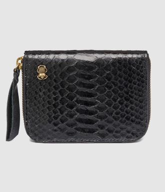 CLARIS VIROT Porte-monnaie Mini Bob Python Noir