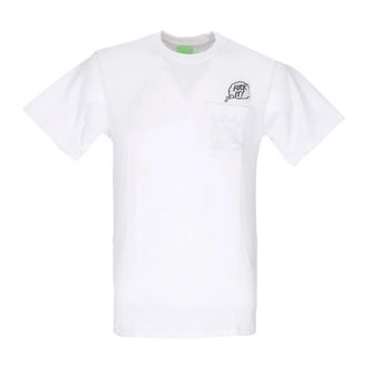 HUF Tasche Tee Wei&szlig; Baumwoll T-Shirt - - Tops - Herren - Wei&szlig; - S