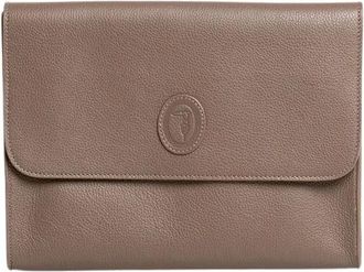 Trussardi Homme, Sacs, Brun, Taille: ONE Size Pochette en polyester