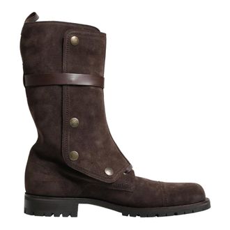 Dolce & Gabbana Homme, Chaussures, Brun, Taille: 44 EU Buckle Bottes