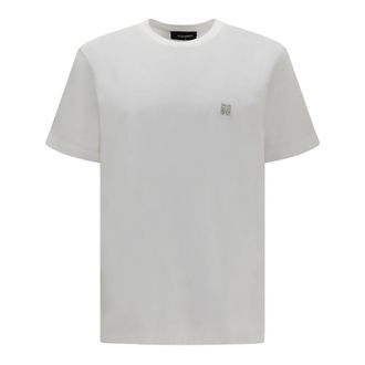 Dsquared2 Metal D2 Baumwoll-T-Shirt - - Tops - Herren - Wei&szlig; - M