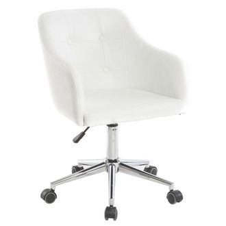 Miliboo Miliboo - Design-B&uuml;rosessel pu Wei&szlig; baltik