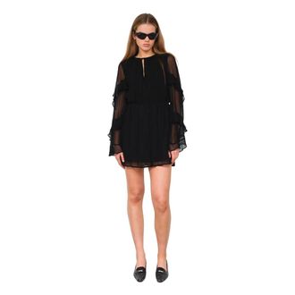 Designers Remix Collection Femme, Robes, Noir, Taille: 36 FR Iola Sleeve Dress