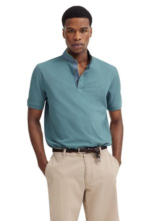 Bugatti Herren Poloshirt Stehkragen Basic Kurzarm Modern Fit