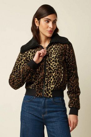 King Louie Cordjacke Arizona Jacket Fargo Cord - modische Cordjacke mit Animal-Print