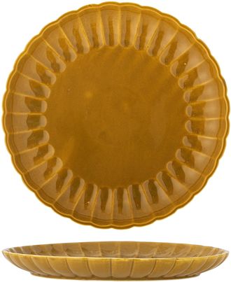 Bloomingville Latina Teller D27xH2 - Steingut Speiseteller - Hochwertiger Keramikteller f&uuml;r den t&auml;glichen Gebrauch & besondere Anl&auml;sse - Sp&uuml;lmaschinen- & Mikrowelle