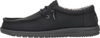 HeyDude Wally Classic Herren - Slip-on Schuhe - Mokassin-Stil, Black/Charcoal, 45